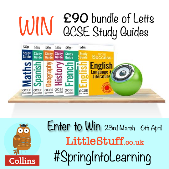 Win over £90 of Letts GCSE Study Guides #SpringIntoLearning - LittleStuff
